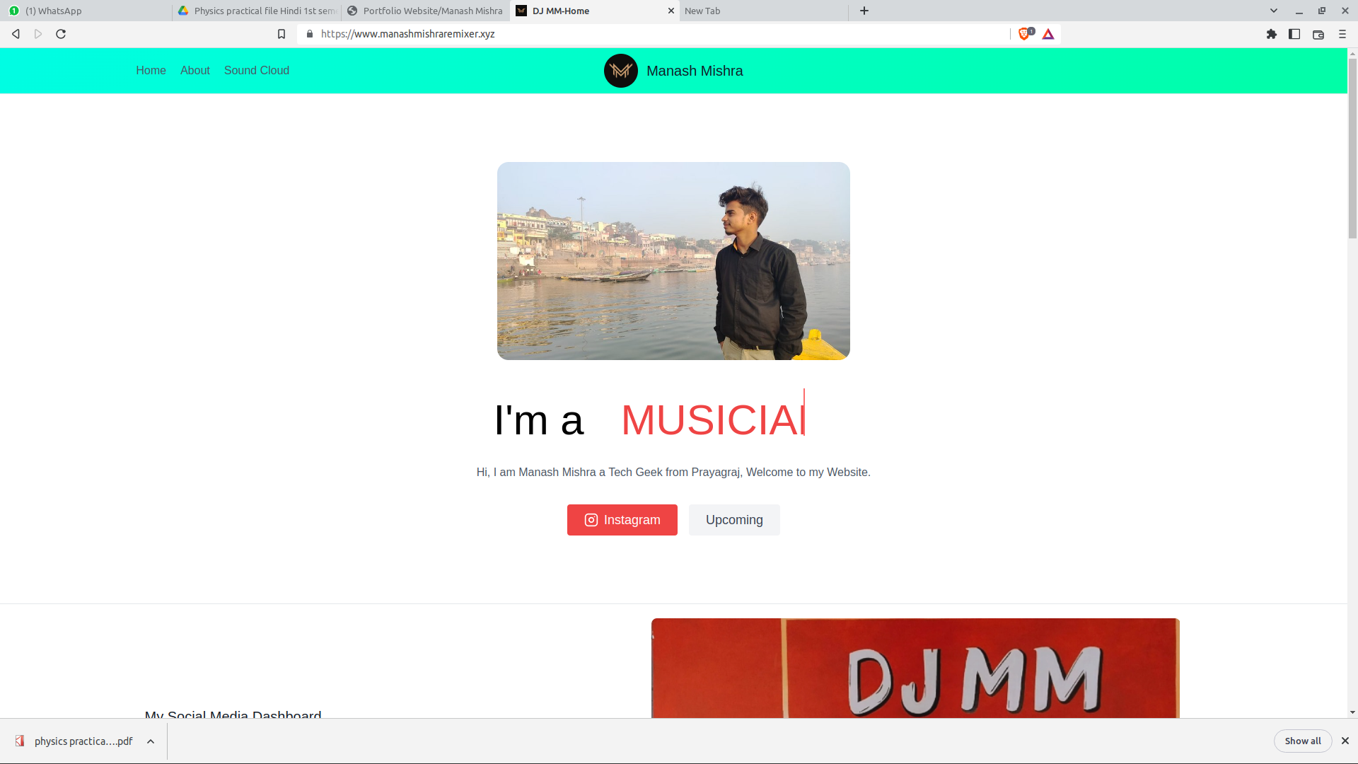 Portfolio Website/Manash Mishra